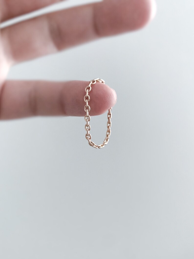 Chain Ring in Gold Filled Moveable Link Chain Ring Gold - Etsy