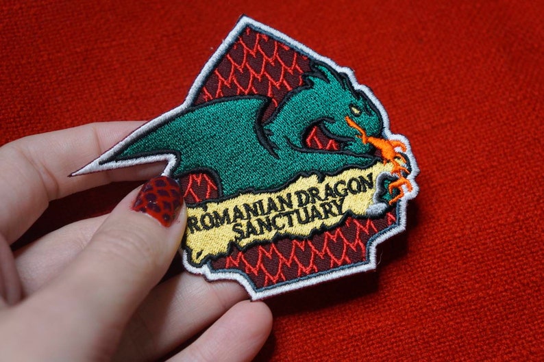 Romanian Dragon Sanctuary Patch - Etsy