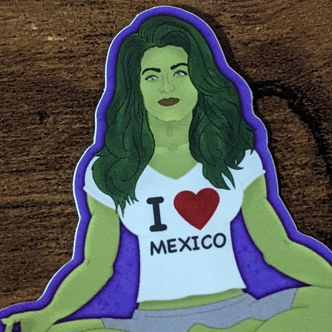 She-hulk Namaste Sticker - Etsy
