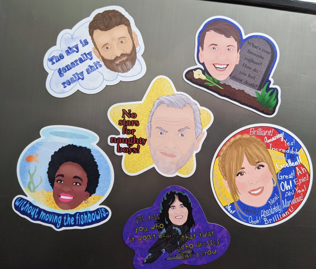 Taskmaster Series 4 Magnet Set - (6 Magnets) W/ Add-on Option - Etsy