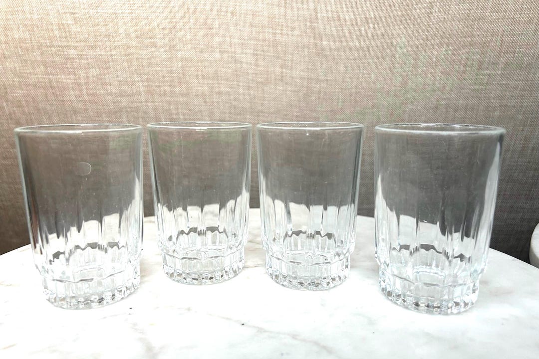 Crystal Arcoroc Juice Glasses Made in France Set of 4 - Etsy