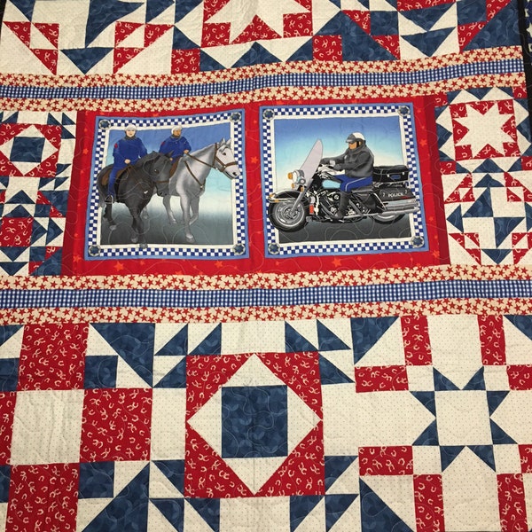 Policeman Quilt - Etsy
