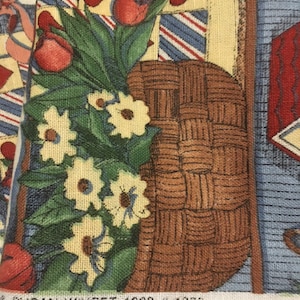 Susan Winget Vintage Fabric harvest Pattern Large - Etsy