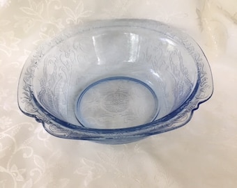 Madrid Blue Glass | Etsy
