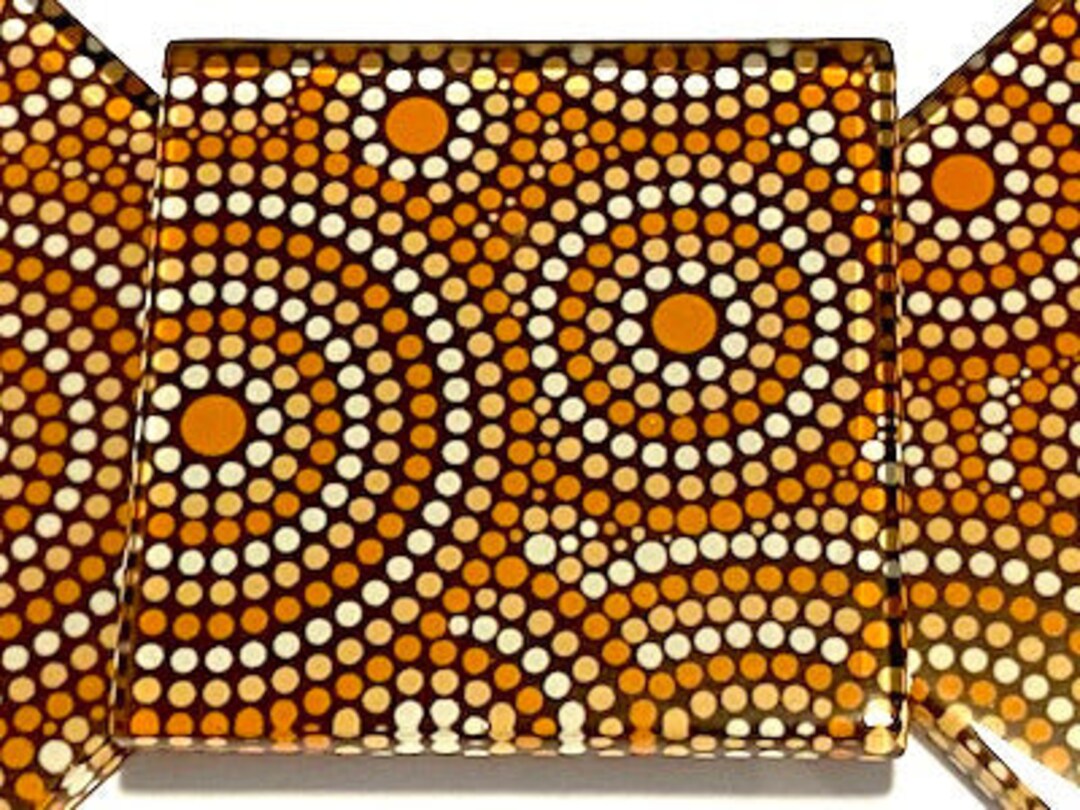 Aboriginal Inspired 5cm Glass Tiles - Pattern 7 (HM) Mosaic Tiles Craft ...