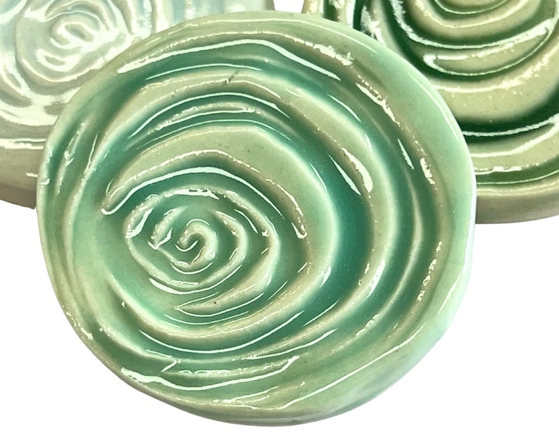 Handmade Round Ceramic Tiles – 4–4.5cm Porcelain Patterned Mosaic Tiles ...