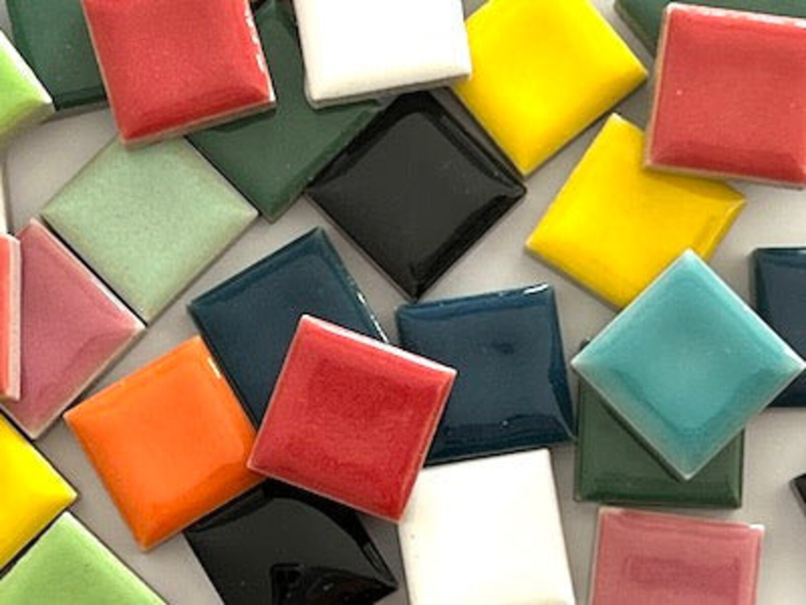 Mixed Square Ceramic Tiles 1.5 Cm (clearance) - Etsy