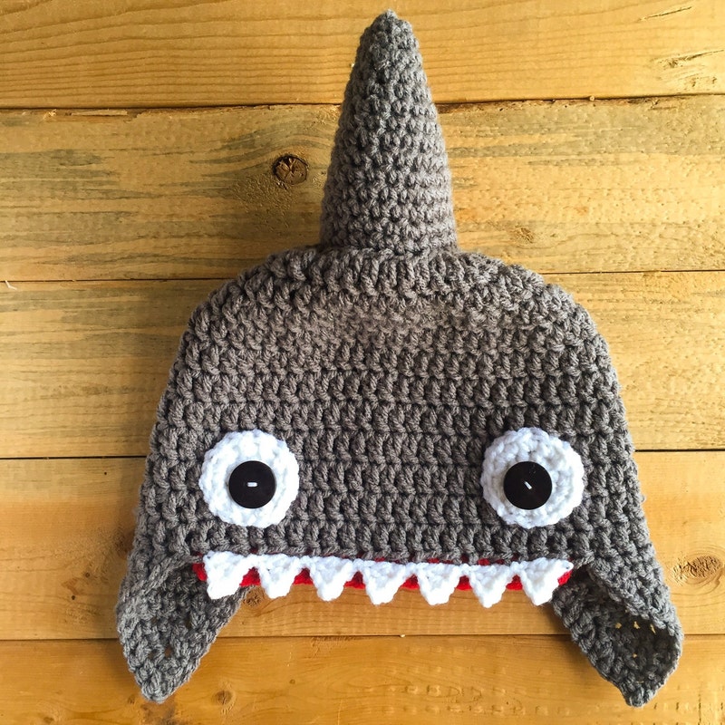 Crochet Baby Shark Hat - Etsy