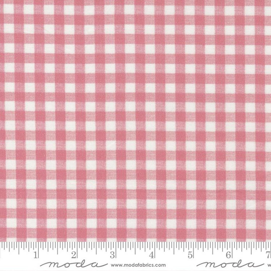 Leather Lace Amazing Grace Peta Pink Gingham Fabric 7406-13 by Cathe ...