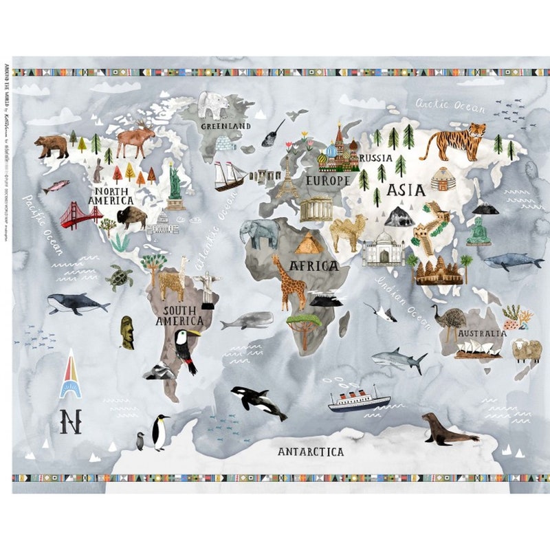 Quilt Panel of the World - Etsy
