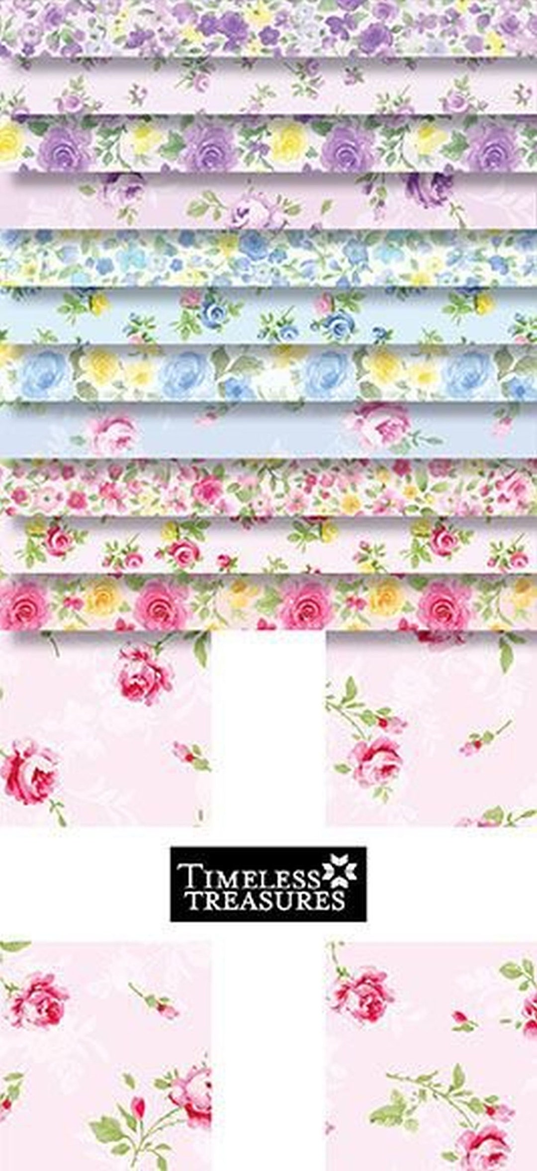 Cottage Charm 10 Squares CP10SQ42-CD COTTAGE From Timeless Treasures by the Pack - Etsy