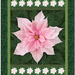 Holiday Poinsettia Quilt Pattern From Castille Ja Cotton - Etsy