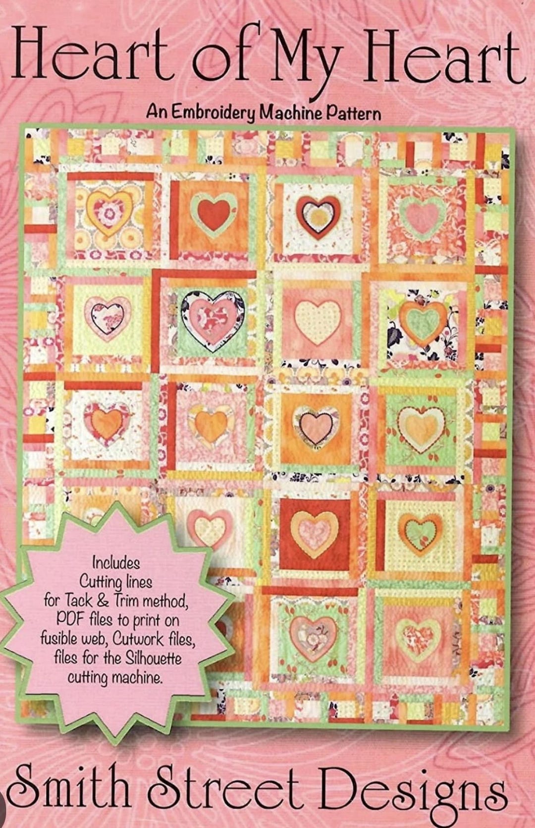 Heart of My Heart Pattern for Embroidery Machine by Smith Street ...