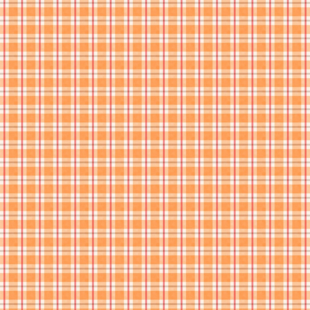 Autumn Day Orange Plaid Fabric 33870-813 From Wilmington by the Yard - Etsy