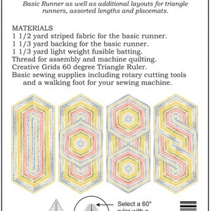 Easy Striped Table Runner Pattern by the Pattern - Etsy