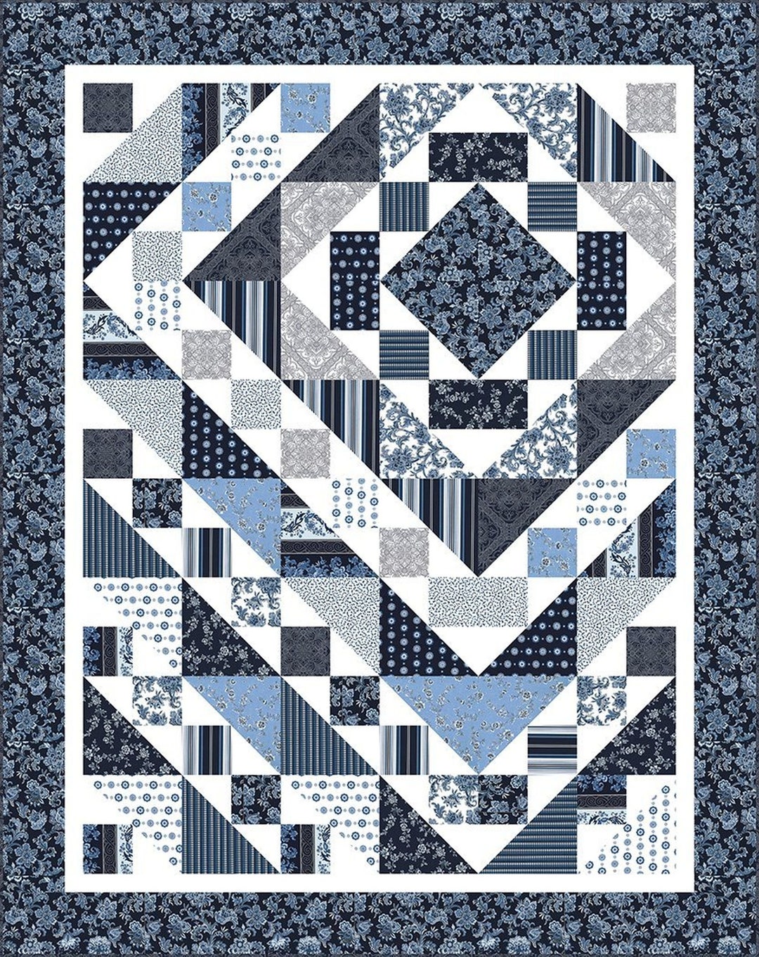 Down the Rabbit Hole Quilt Pattern #0537 From the Whimsical Workshop - Etsy