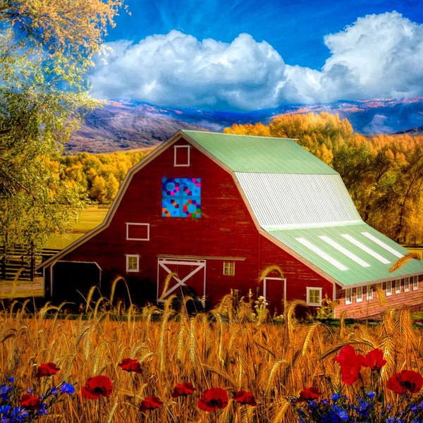 Seasons Barn Quilt - Etsy
