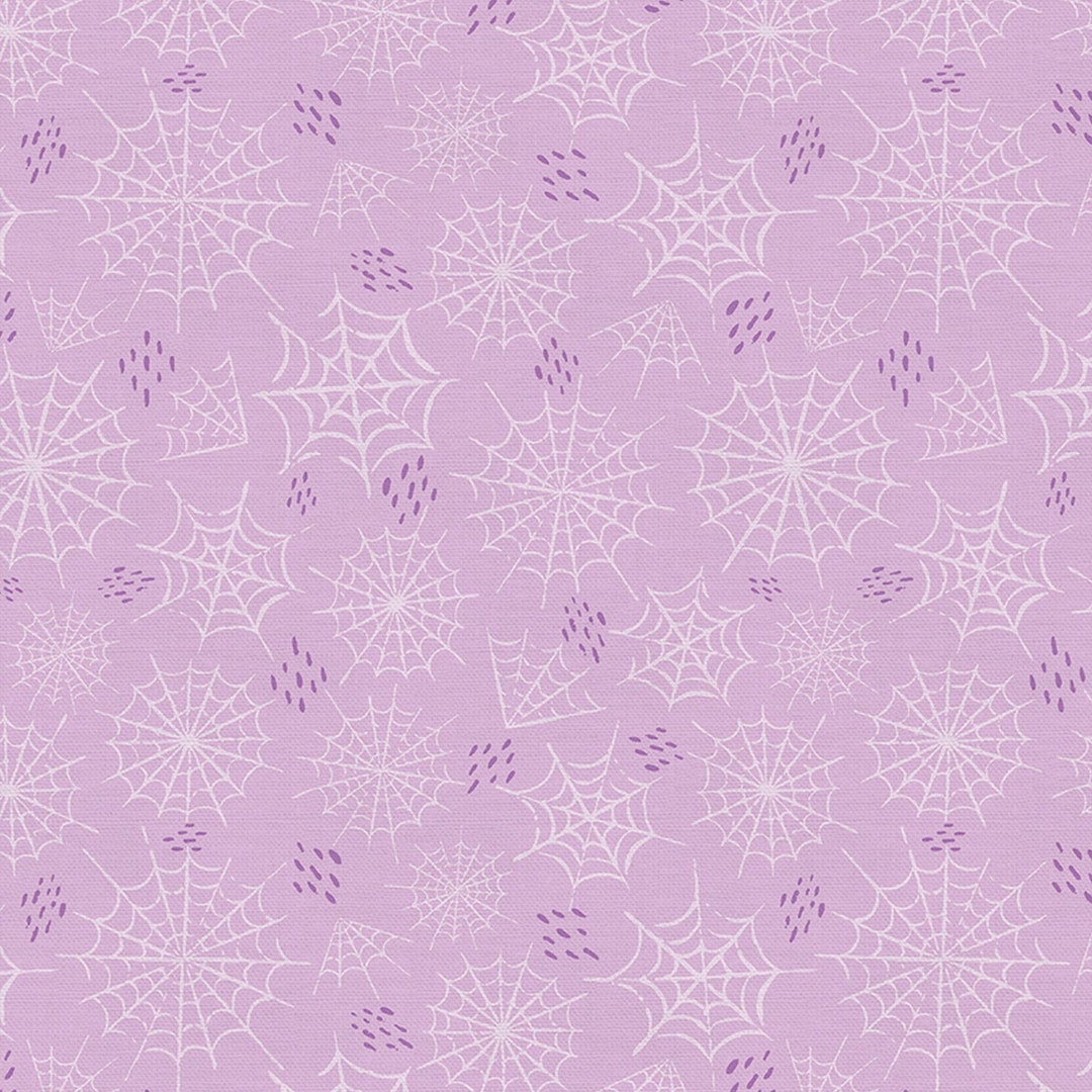 Spider Webs Purple 12023179 Halloween Village From Fabri-quilt by the ...