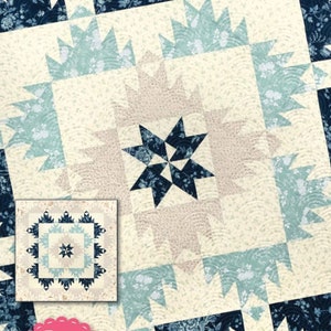 Blue Smoke Queen Size Quilt Kit - Etsy