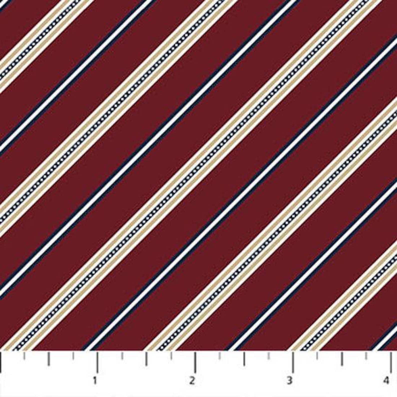 On the Green Burgundy Diagonal Stripe From Northcott by the Yard - Etsy