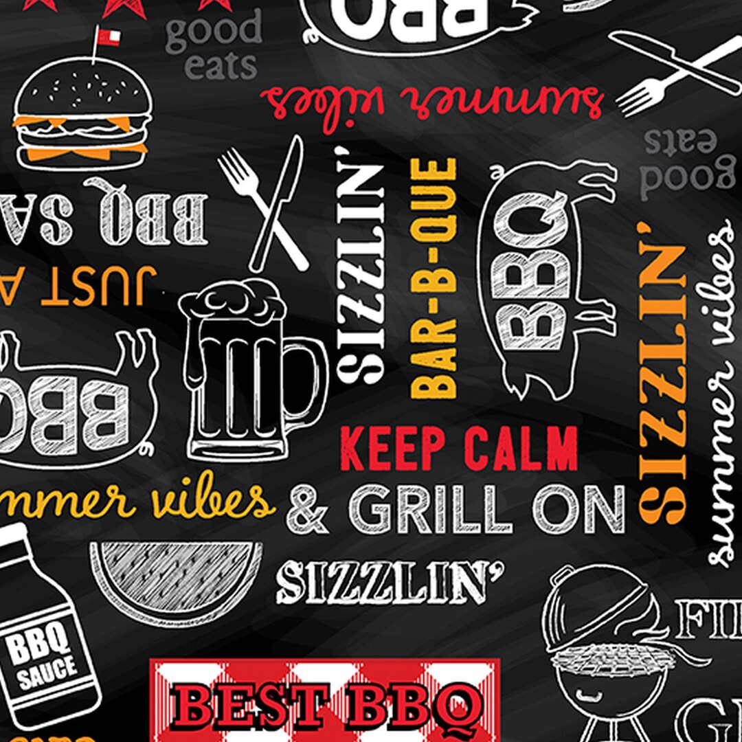 Grillin Time Words Charcoal Chillin & Grillin 1435308B by Kanvas Studio ...