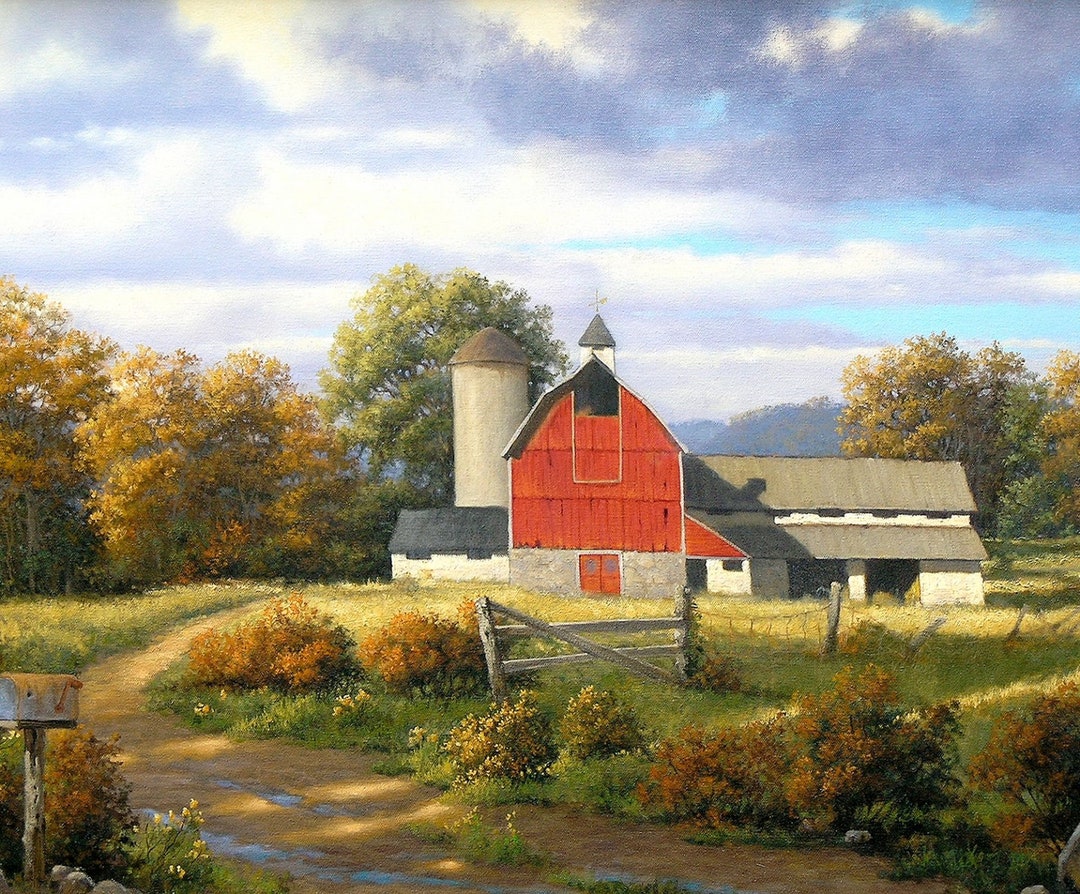 Barnyard Friends 36" X 43-1/2" Dream Barn Panel P9323 From Riley Blake ...