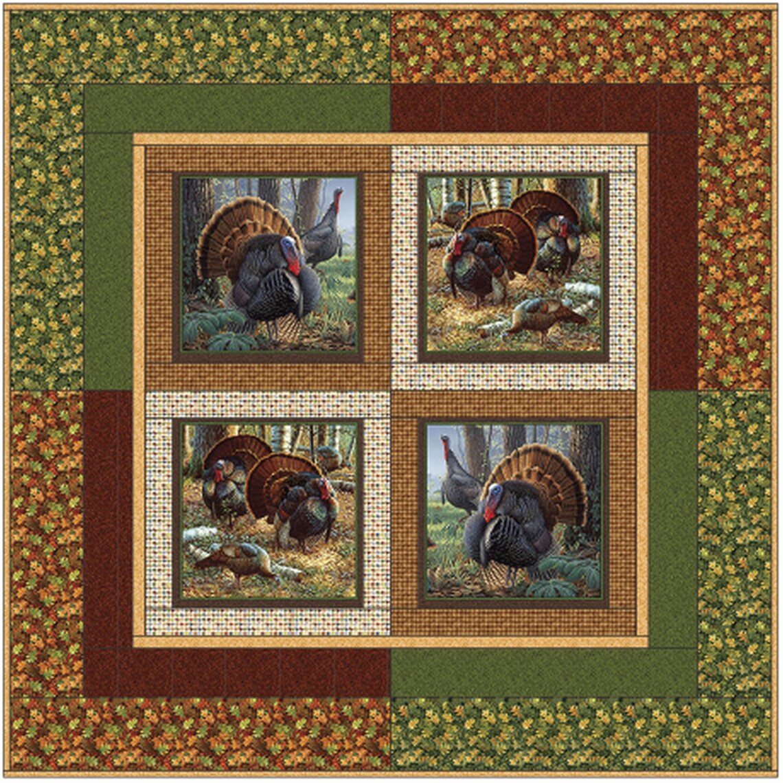 Turkey Trot Quilt Kit - Etsy