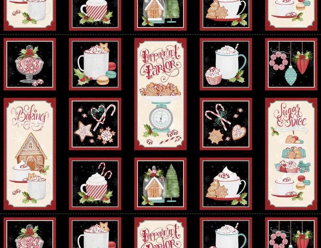 Peppermint Parlor 24" X 44" Panel 27632-932 From Wilmington by the ...