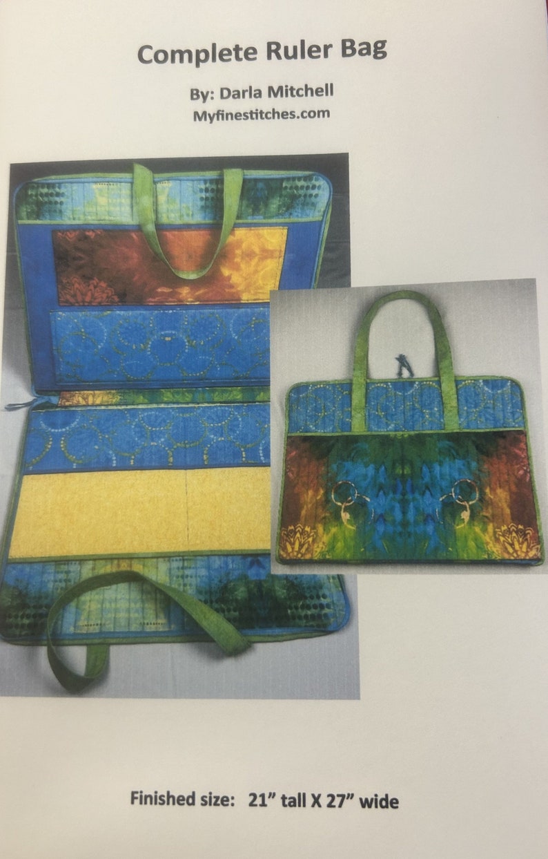 Complete Ruler Bag Pattern by Darla Mitchell From My Fine Stitches by ...