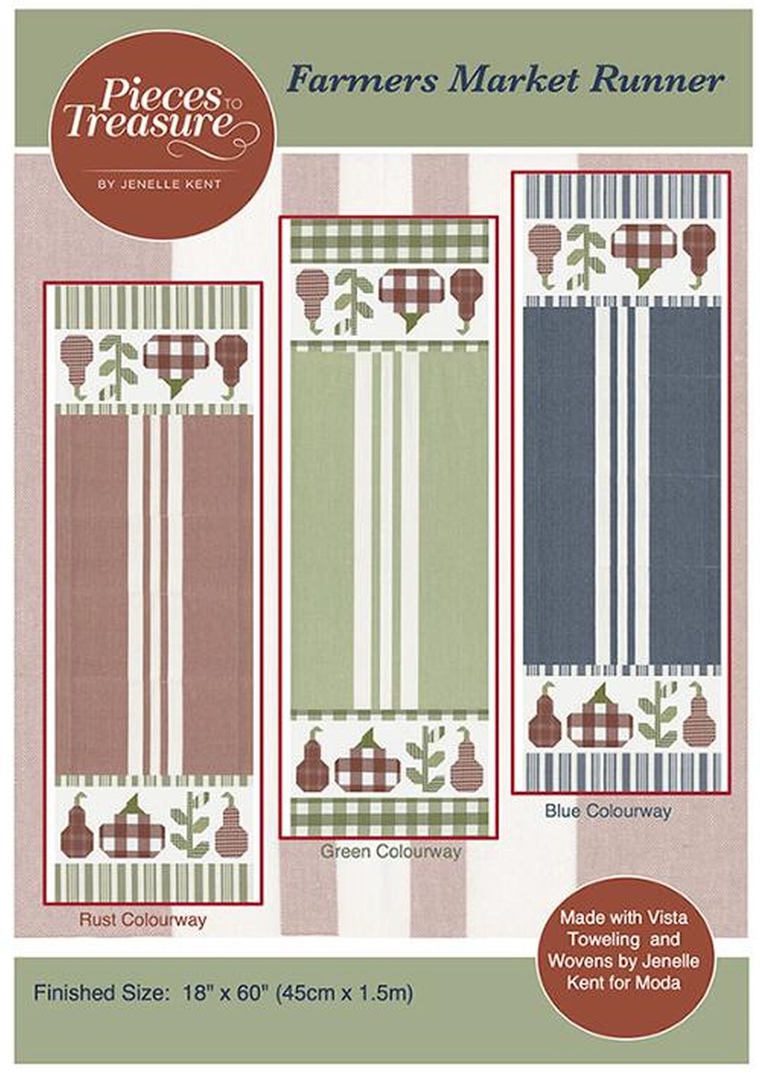 Farmers Market Runner PTT-263 From Pieces to Treasure - Etsy