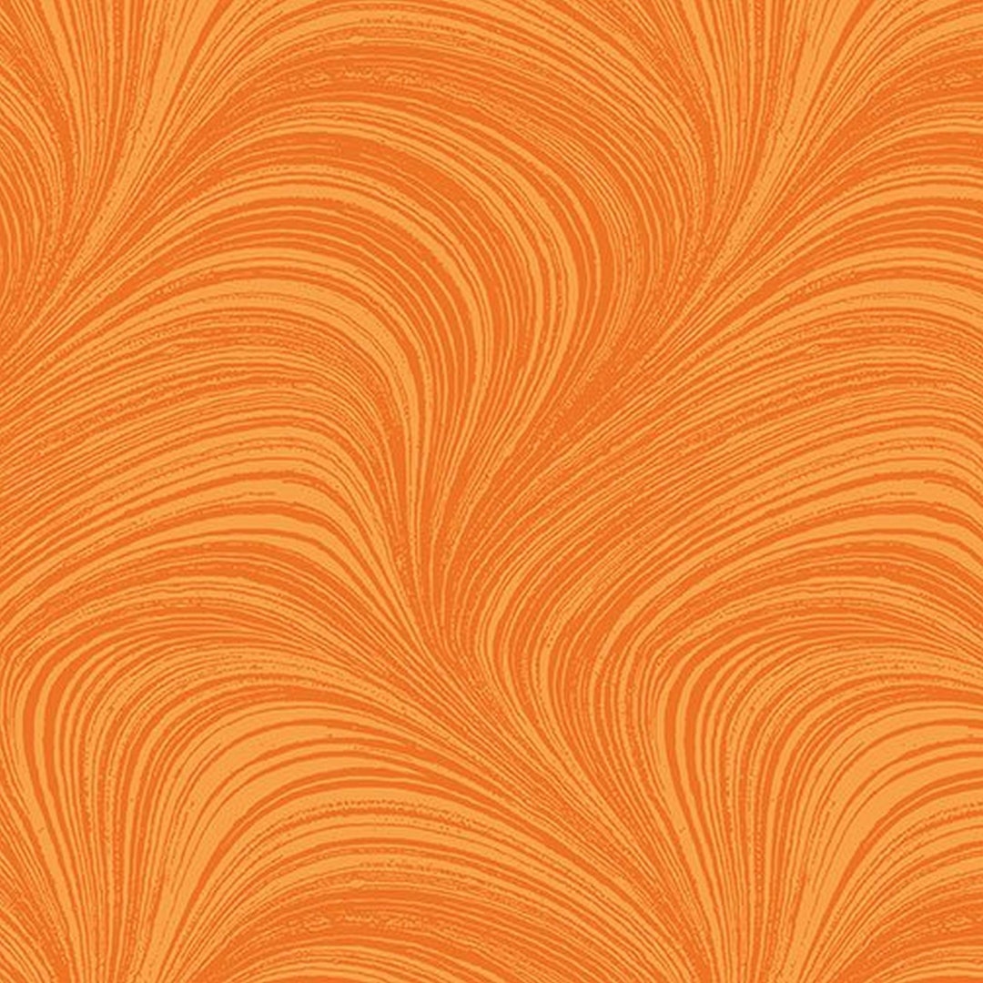 Wave Texture Tangerine 2966-39 From Benartex by the Yard - Etsy