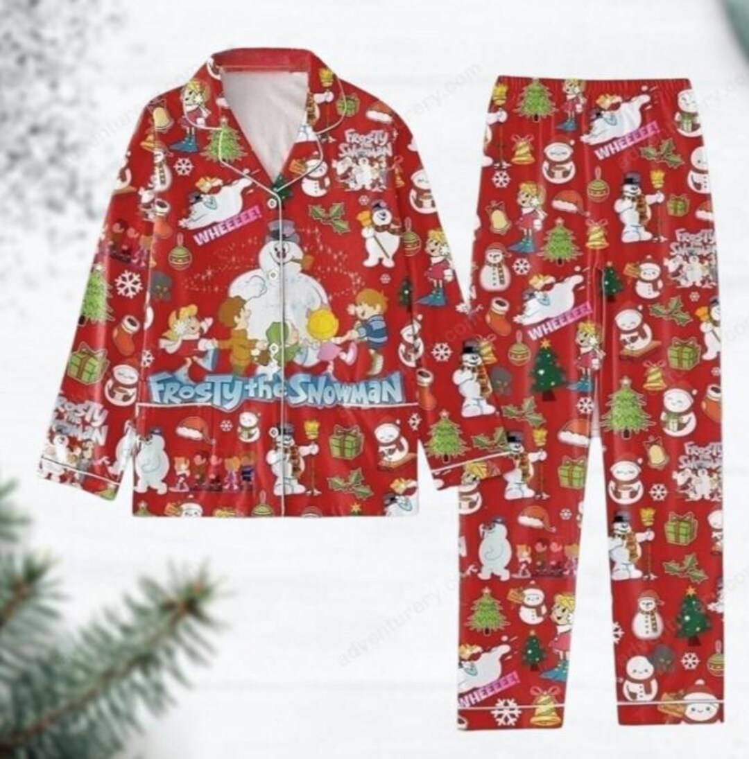 CT001 Christmas Frosty the Snowman Pajamas Set - Etsy