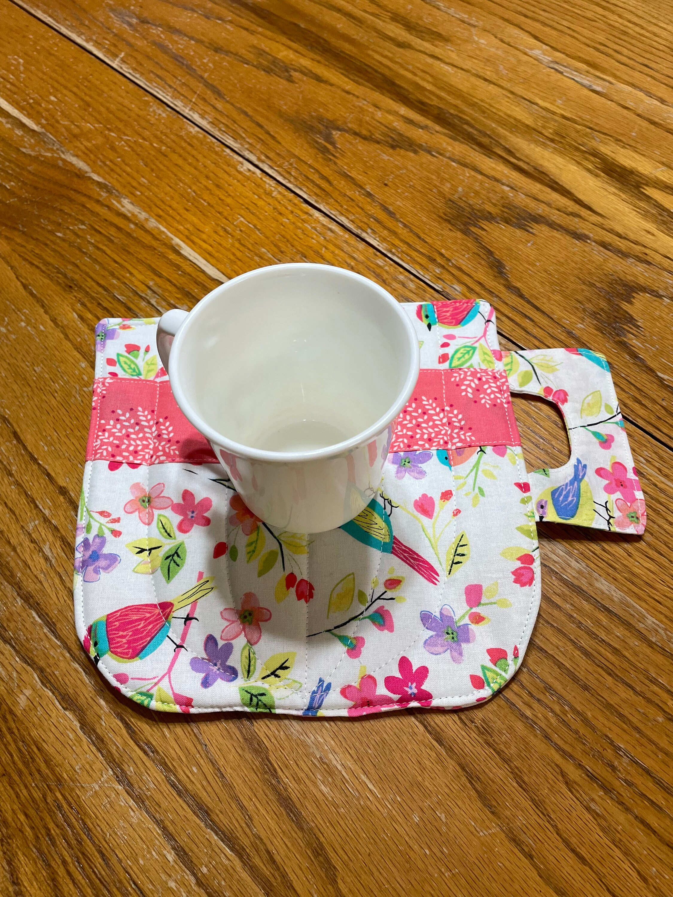 Teacup Mug Rug Pastel Mug Rug Teacup Snack Mat Insulated - Etsy