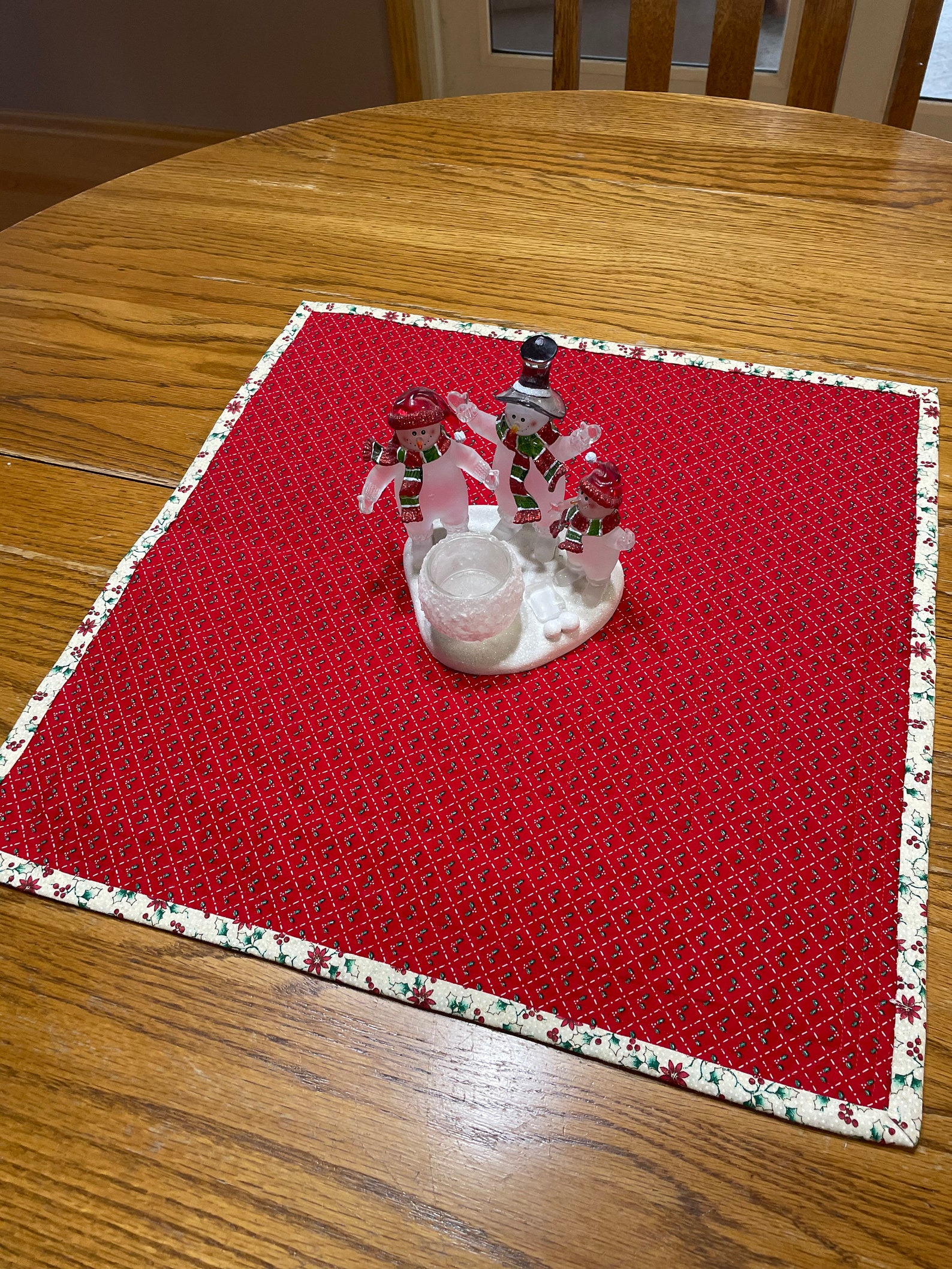 Christmas Poinsettia Table Topper Christmas Wall Hanging - Etsy