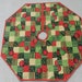 Christmas Tree Skirt, Quilted Christmas Tree Skirt, Xmas Tree Skirt ...