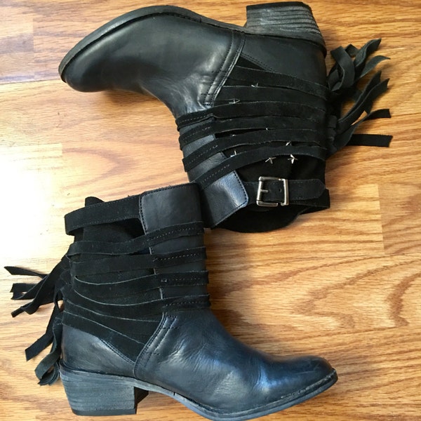 Fringe Boots - Etsy
