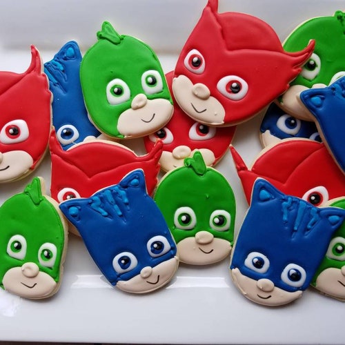 Pj Mask Cookies - Etsy