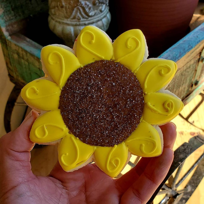 Sunflower Cookie - Etsy