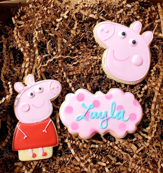 Pink Pig Sugar Cookiesread TURNAROUND - Etsy
