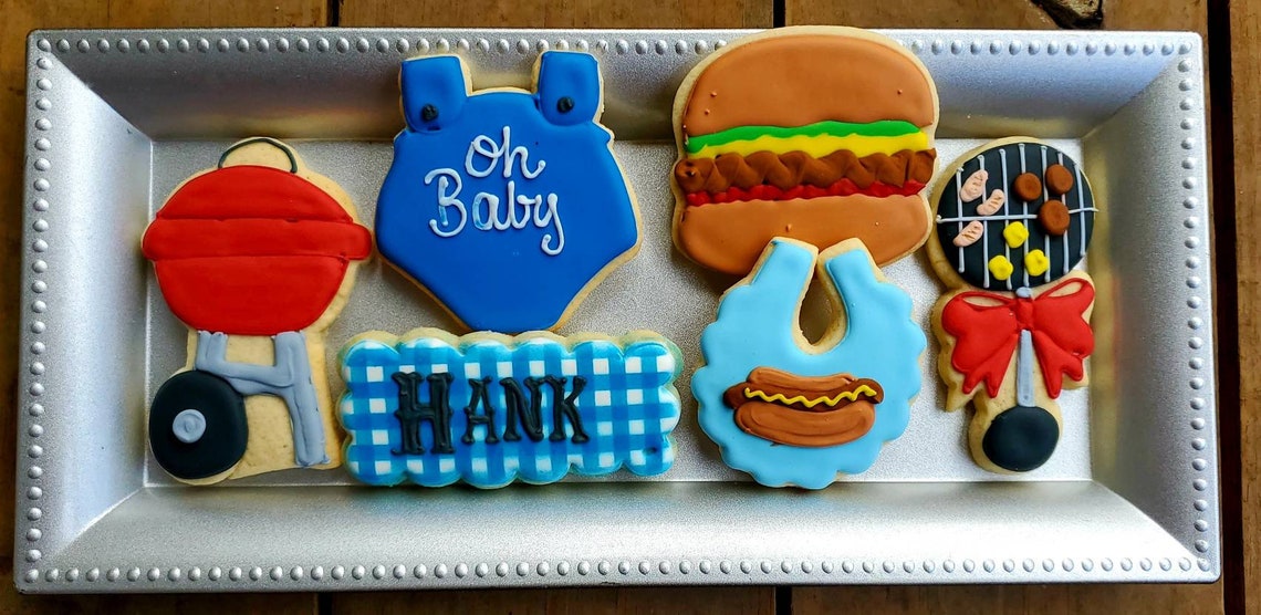 Baby Q Baby Shower Cookies(read TURNAROUND) - Etsy
