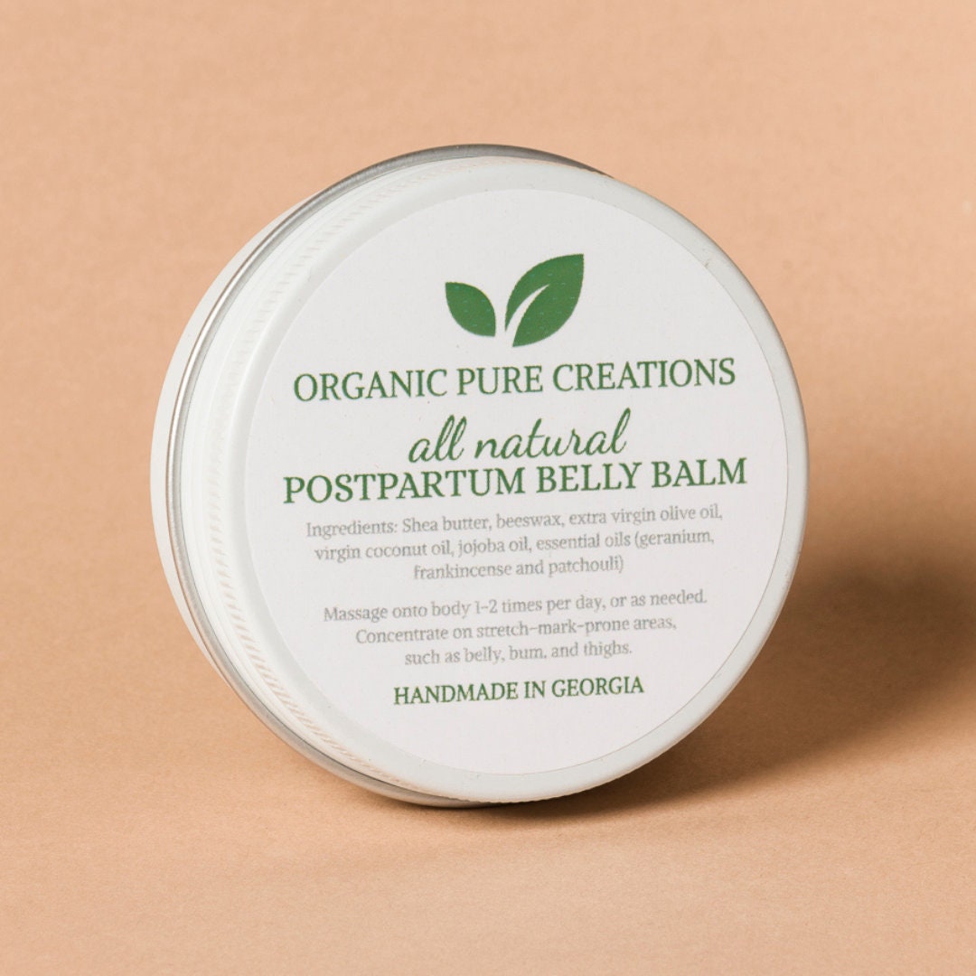 Postpartum Belly Balm, Stretch Mark Cream, After Birth Butter Salve ...