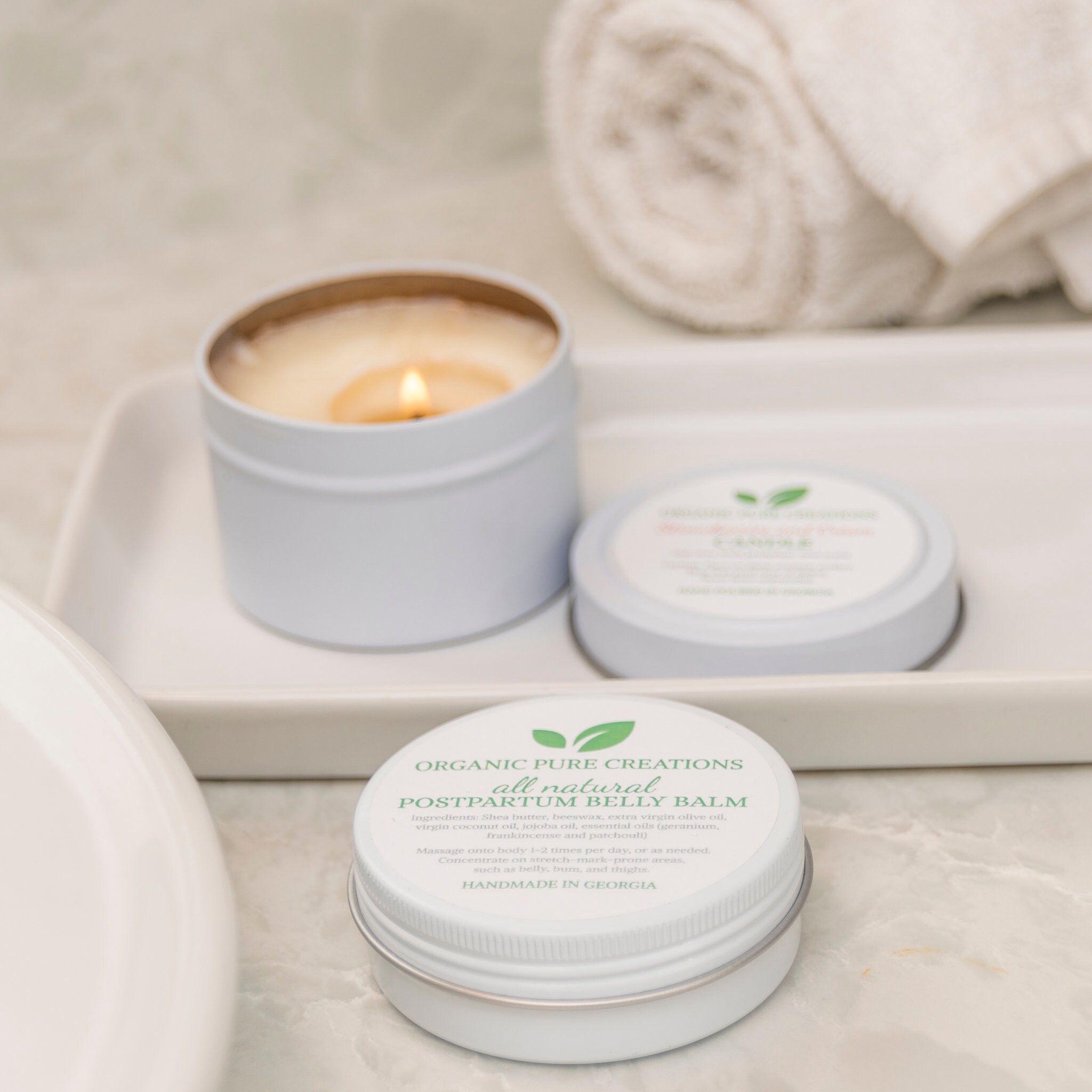 Postpartum Belly Balm, Stretch Mark Cream, After Birth Butter Salve ...