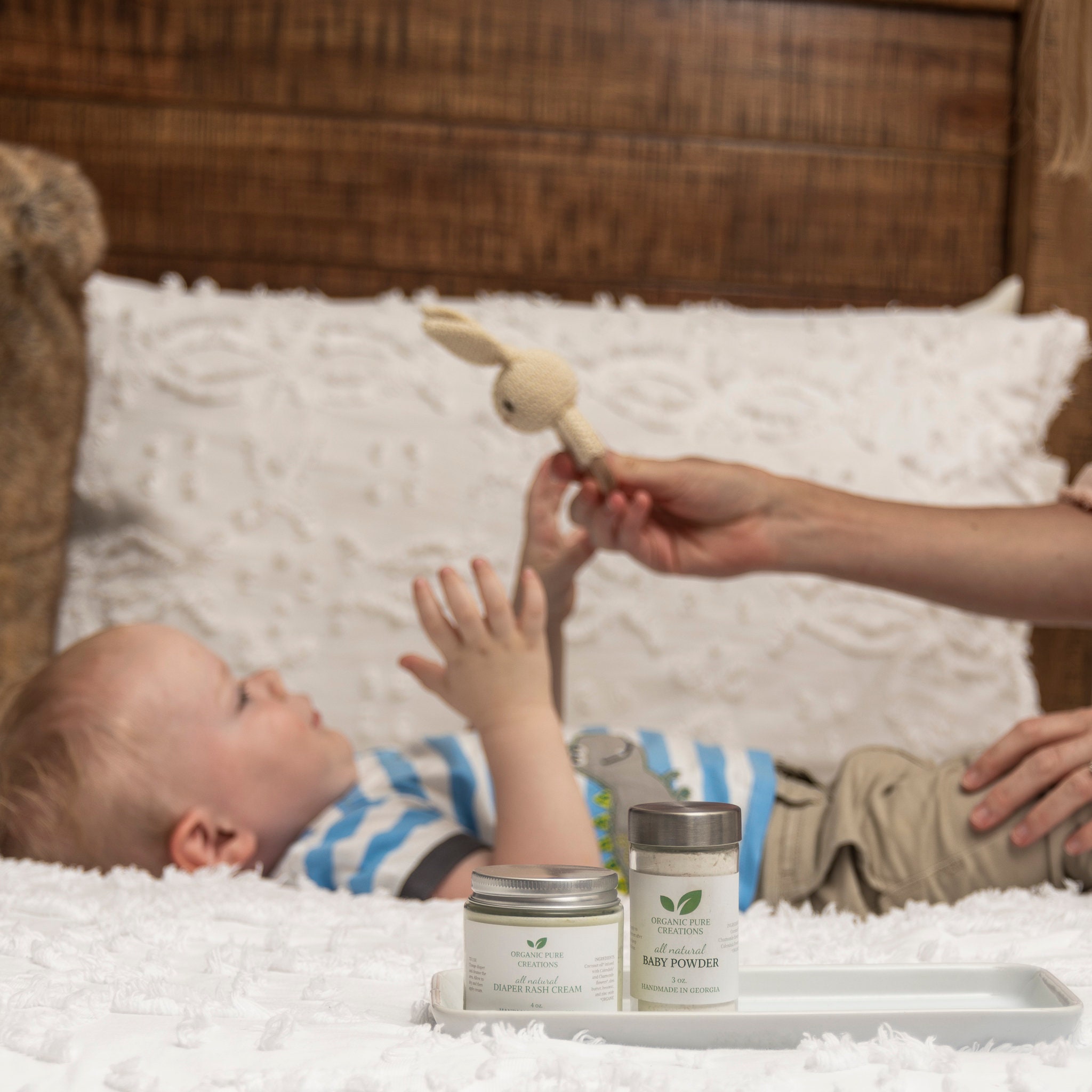 Organic Diaper Rash Cream, Gentle Natural Soothing Baby Ointment, Booty ...