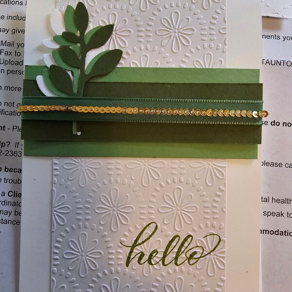 Hello Greeting Card - Etsy