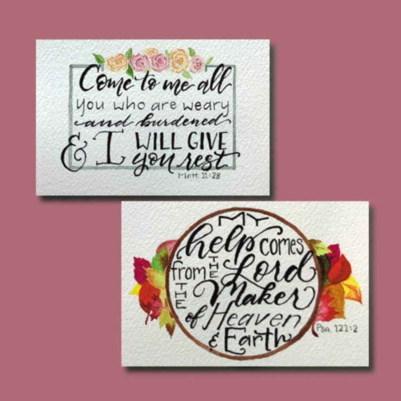 Scripture Memory Verse Cards | Printable Scripture Cards | Encouraging ...