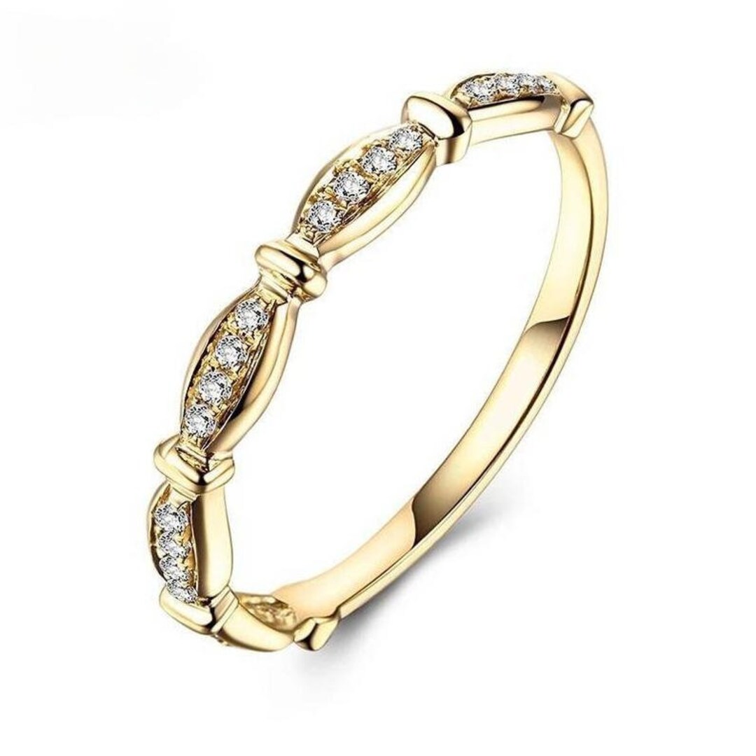 Memorial Cremation Gold Diamond Band/cremation Ring/pet Memorial ...