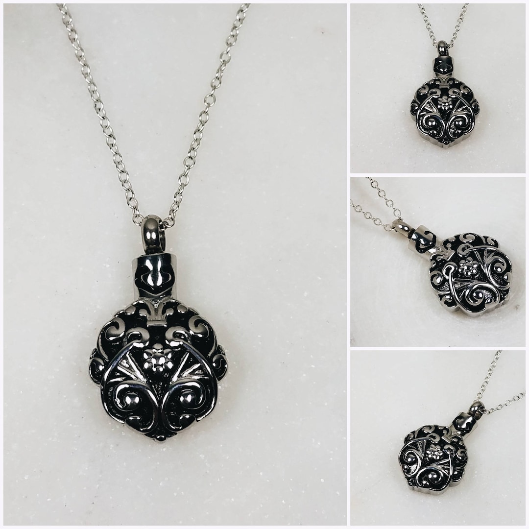 Memorial Ash Stainless Steel Cremation Urn Necklace/urn/cremation ...