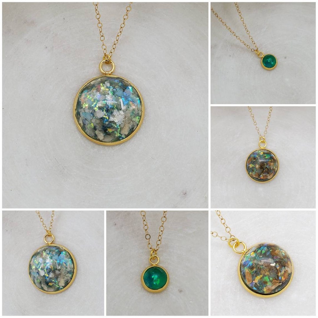 Memorial Ash Gold Plated Pendant Necklace/cremation Pendant/ - Etsy