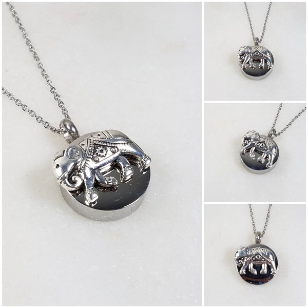 Elephant Cremation Jewelry Necklace - Etsy