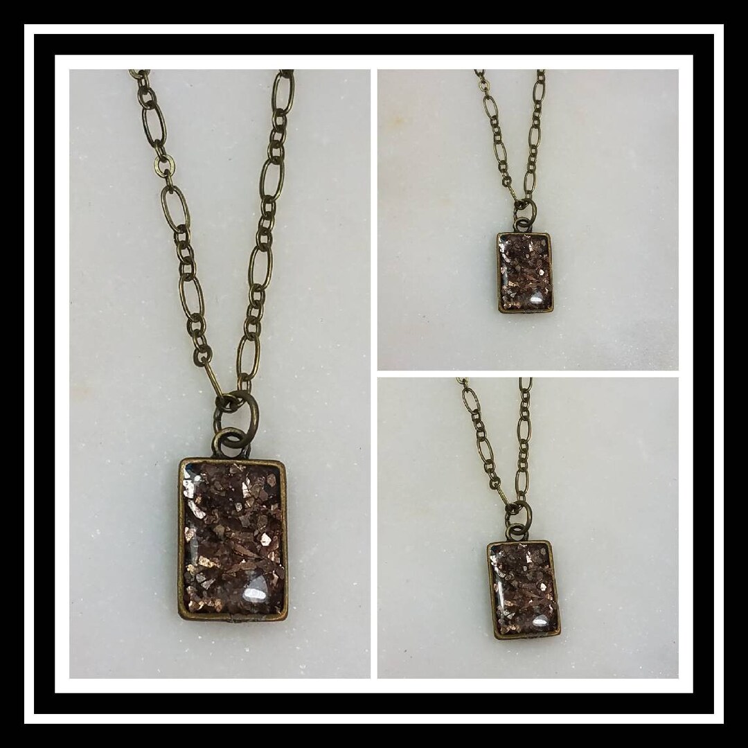 Bronze Memorial Ash Pendant Necklace /ash Necklace /cremation - Etsy